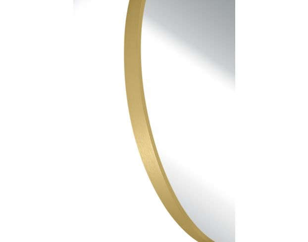 Garber Corp 24" x 24" Round Gold Mirror | Homemakers