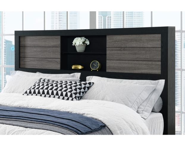 Global Lisbon 4-Piece Queen Bookcase Bedroom Set