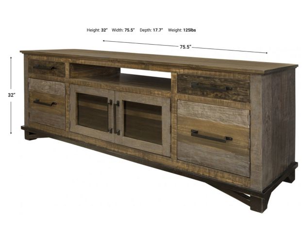 Int'l Furniture Loft 76-Inch Media Console | Homemakers