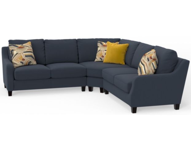 Jackson Foley Blue 3-Piece Sectional