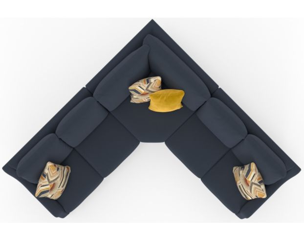 Jackson Foley Blue 3-Piece Sectional