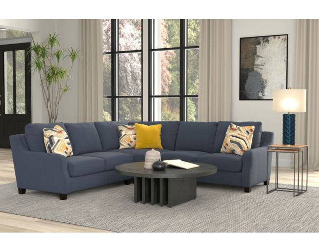 Jackson Foley Blue 3-Piece Sectional