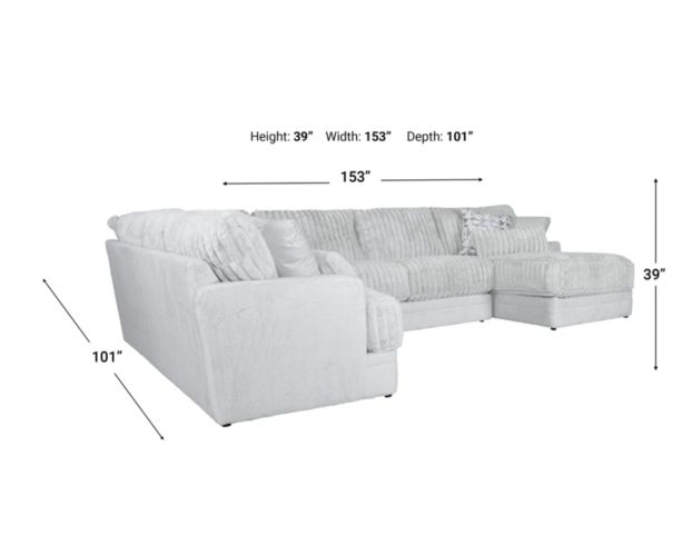 Jackson Titan 3-Piece Sectional with Right-Facing Chaise