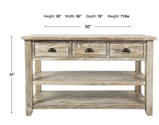 Jofran Artisan's Craft Sofa Table | Homemakers
