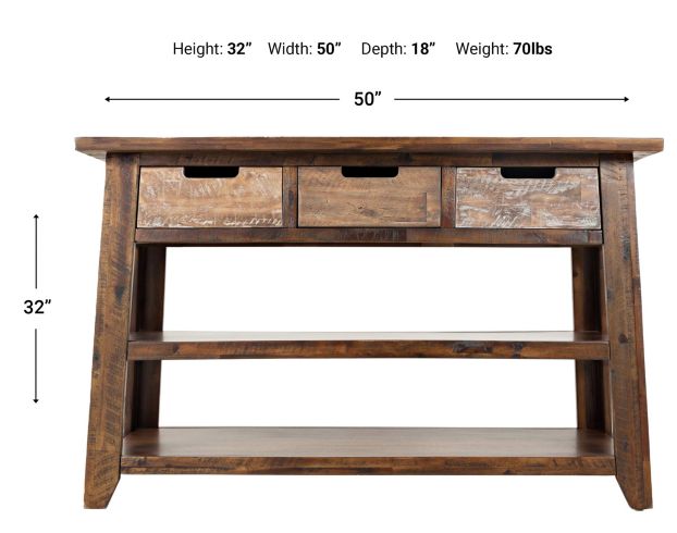 Jofran Painted Canyon Sofa Table | Homemakers