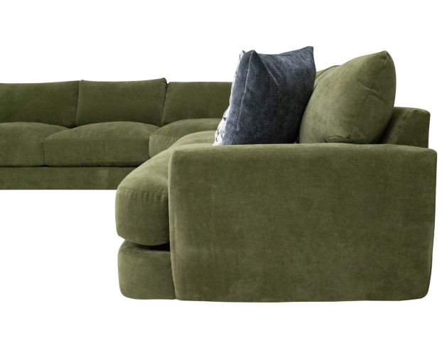 Jonathan Louis Tawny Forest Green 4-Piece Sectional with Le