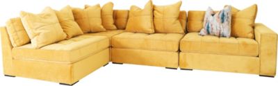 Jonathan Louis Noah 4-Piece Corner Sectional w Right-Facing Chair ...
