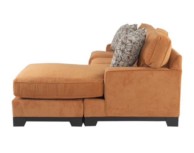 Jonathan Louis Choices Kronos Orange Sofa with Floating Cha
