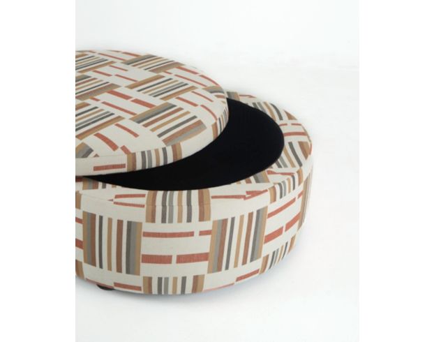 Jonathan Louis Goertel Copper Round Storage Ottoman | Homemakers