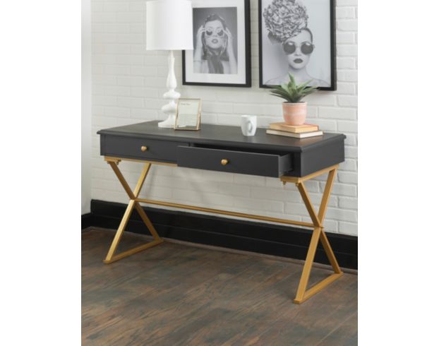 Linon Emma Black Desk | Homemakers