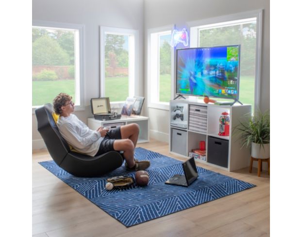 Linon Klutch Yellow Game Rocking Chair | Homemakers