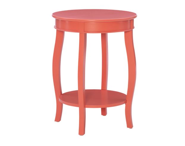 Linon Rainbow Coral Accent Table | Homemakers
