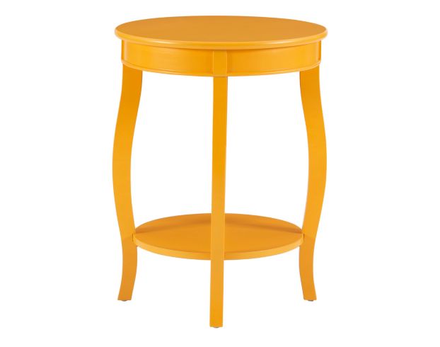 Linon Rainbow Yellow Accent Table | Homemakers