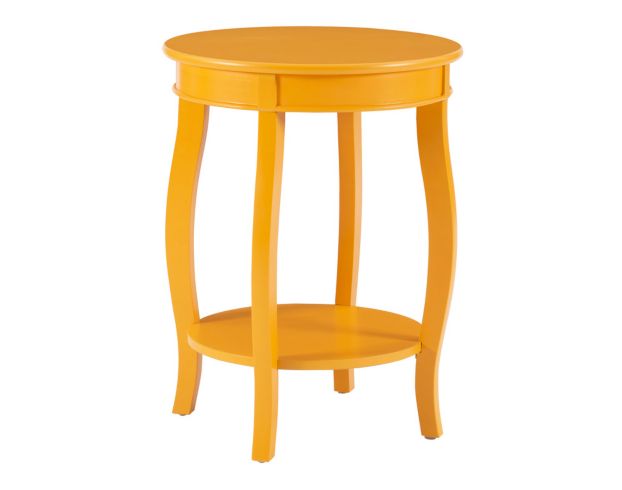 Linon Rainbow Yellow Accent Table | Homemakers