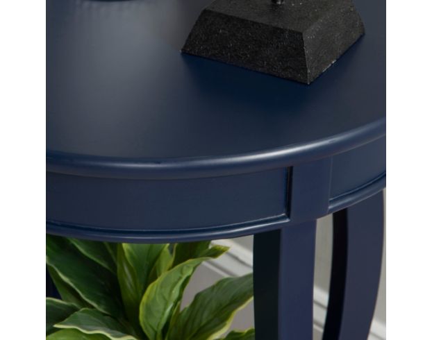 Linon Rainbow Navy Blue Accent Table | Homemakers