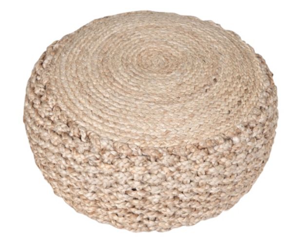 Lr Home Natural Pouf | Homemakers