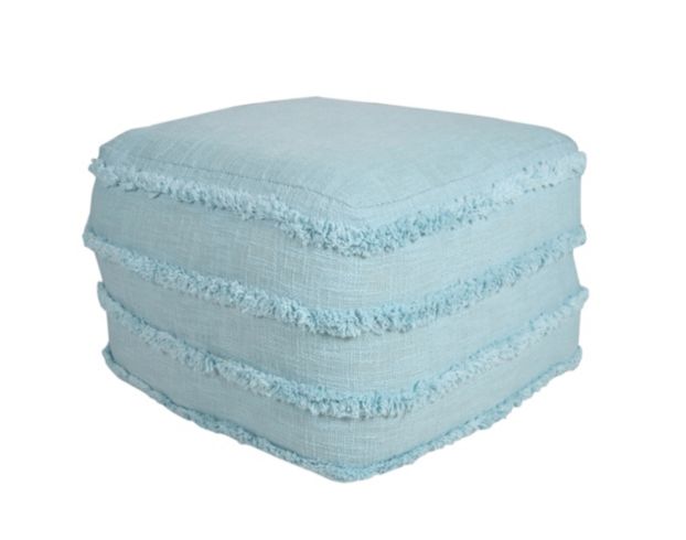 Lr Home Blue Pouf | Homemakers