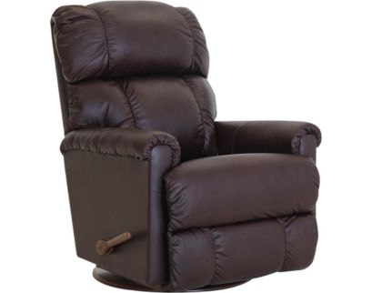 Gray leather swivel rocker recliner store
