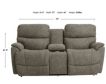 La-Z-Boy Trouper Sable Power Reclining Loveseat with Console | Homemakers
