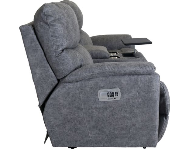 La Z Boy Trouper Charcoal Power Reclining Loveseat with Console