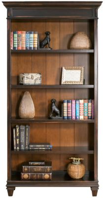 Martin Furniture Hartford Black Open Bookcase | Homemakers