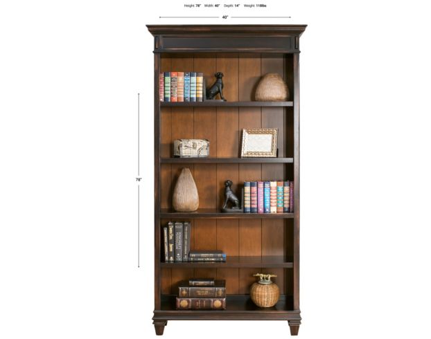 Martin Furniture Hartford Black Open Bookcase | Homemakers