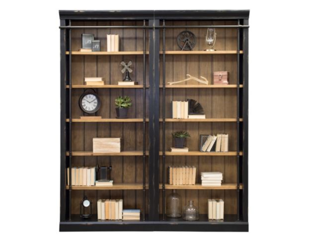 Martin Furniture Toulouse Aged Ebony 94-Inch Bookcase | Homemakers