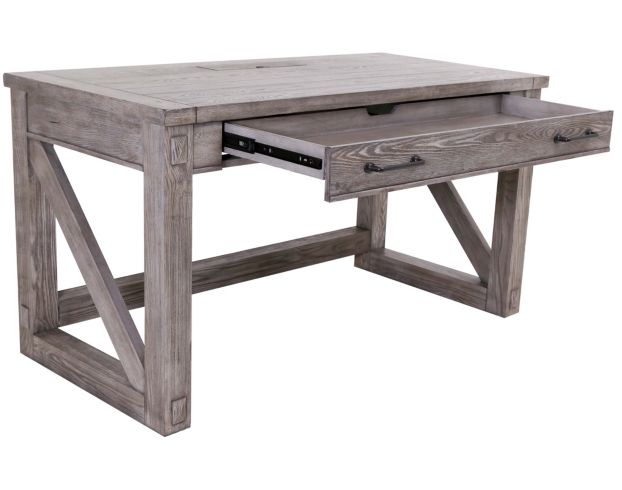 Martin Furniture Avondale Rustic Gray Writing Desk | Homemakers
