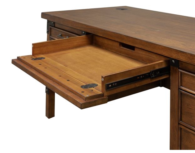 Martin Furniture Addison Auburn Half Pedestal Desk Homemakers