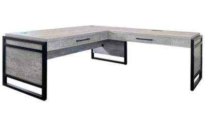 Martin Furniture Mason Gray Corner Desk | Homemakers
