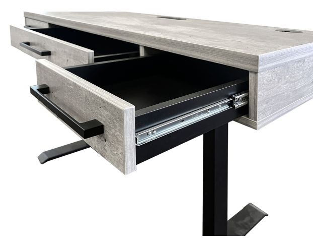 Martin Furniture Mason Gray Sit/Stand Desk