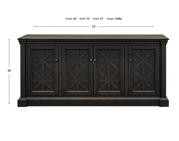 Martin Furniture Kingston Dark Chocolate Media Console | Homemakers
