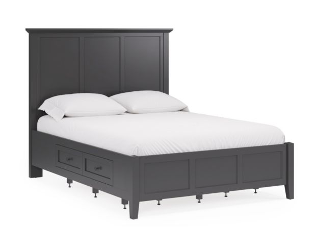 Modus Furniture Grace Raven 4-Piece King Storage Bedroom Set | Homemakers Modus Furniture Grace Raven 4-Piece King Storage Bedroom Set | Homemakers