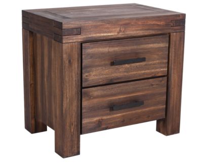 Modus Furniture Meadow Brick Brown Nightstand Homemakers