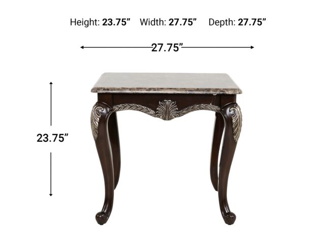 New Classic Home Furnishings Maximus Brown End Table | Homemakers