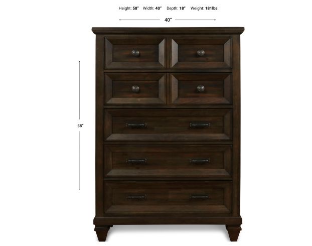 New Classic Sevilla Walnut Chest | Homemakers