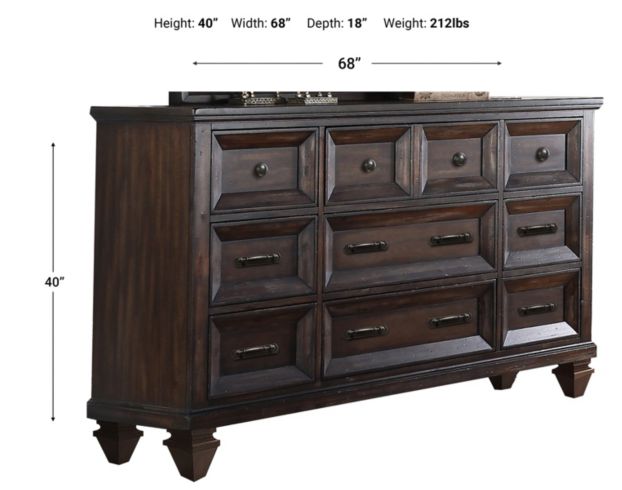 New Classic Sevilla Walnut Dresser | Homemakers