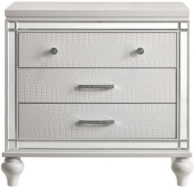 New Classic Valentino White Nightstand | Homemakers