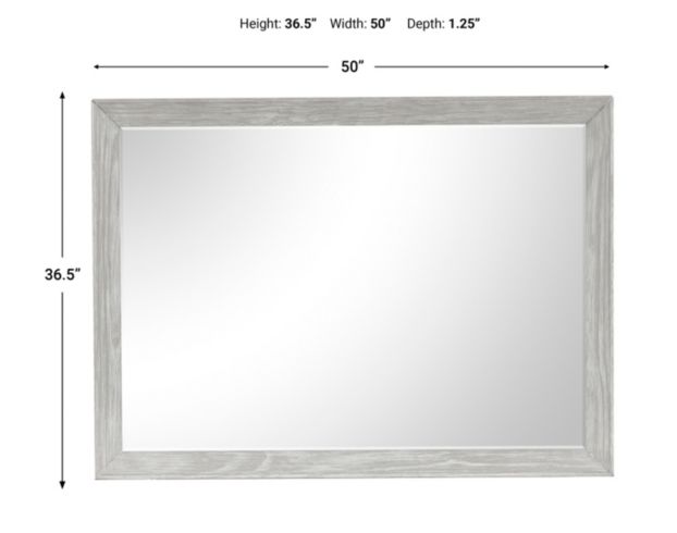 New Classic Fiona Mist Gray Dresser Mirror | Homemakers