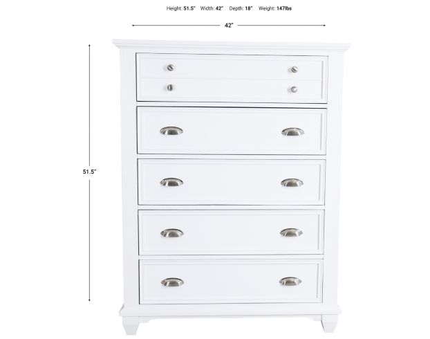 New Classic Jamestown White Chest | Homemakers