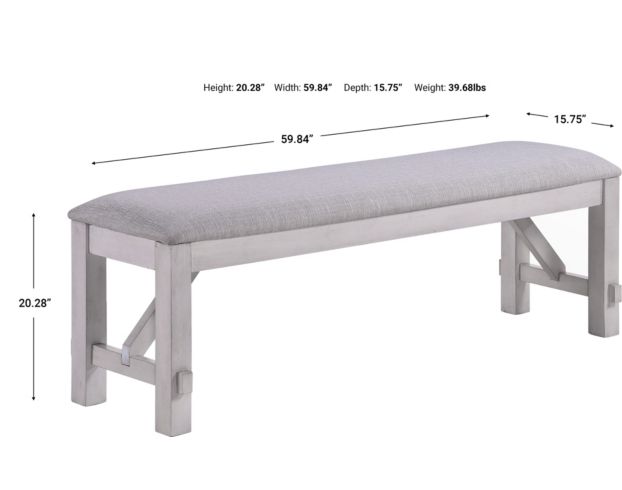 New Classic Maisie White Dining Bench | Homemakers