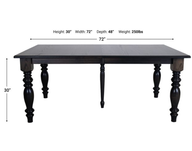 Mavin Kingville Dark Charcoal Dining Table