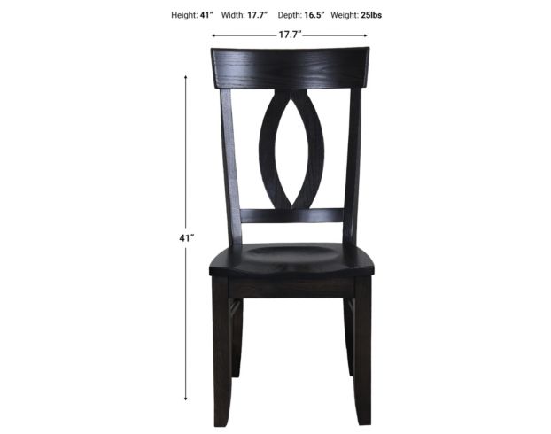 Mavin Kingville Keystone Dark Charcoal Dining Chair | Homemakers