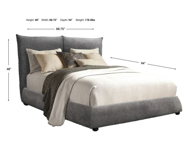 Parker House Cumulus Cozy Charcoal King Bed | Homemakers