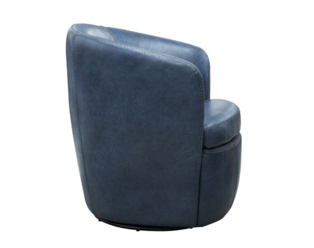 Parker House Barolo Navy Genuine Leather Swivel Club Chair | Homemakers Parker House Barolo Navy Genuine Leather Swivel Club Chair | Homemakers