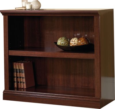 Sauder Select 2-Shelf Cherry Short Bookcase | Homemakers
