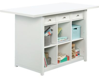 Sauder Craft Pro White Work Table Homemakers