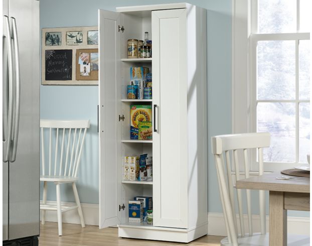 Sauder HomePlus Soft White Storage Cabinet | Homemakers