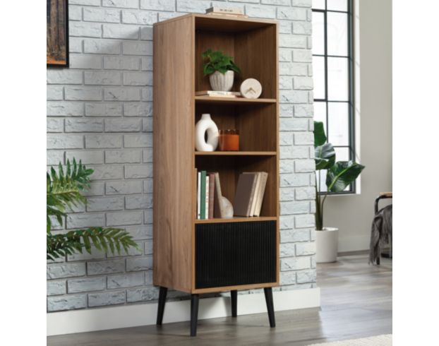 Sauder Ambleside Serene Walnut Bookcase with Door Homemakers