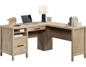 Sauder Pacific View Prime Oak Corner Desk | Homemakers